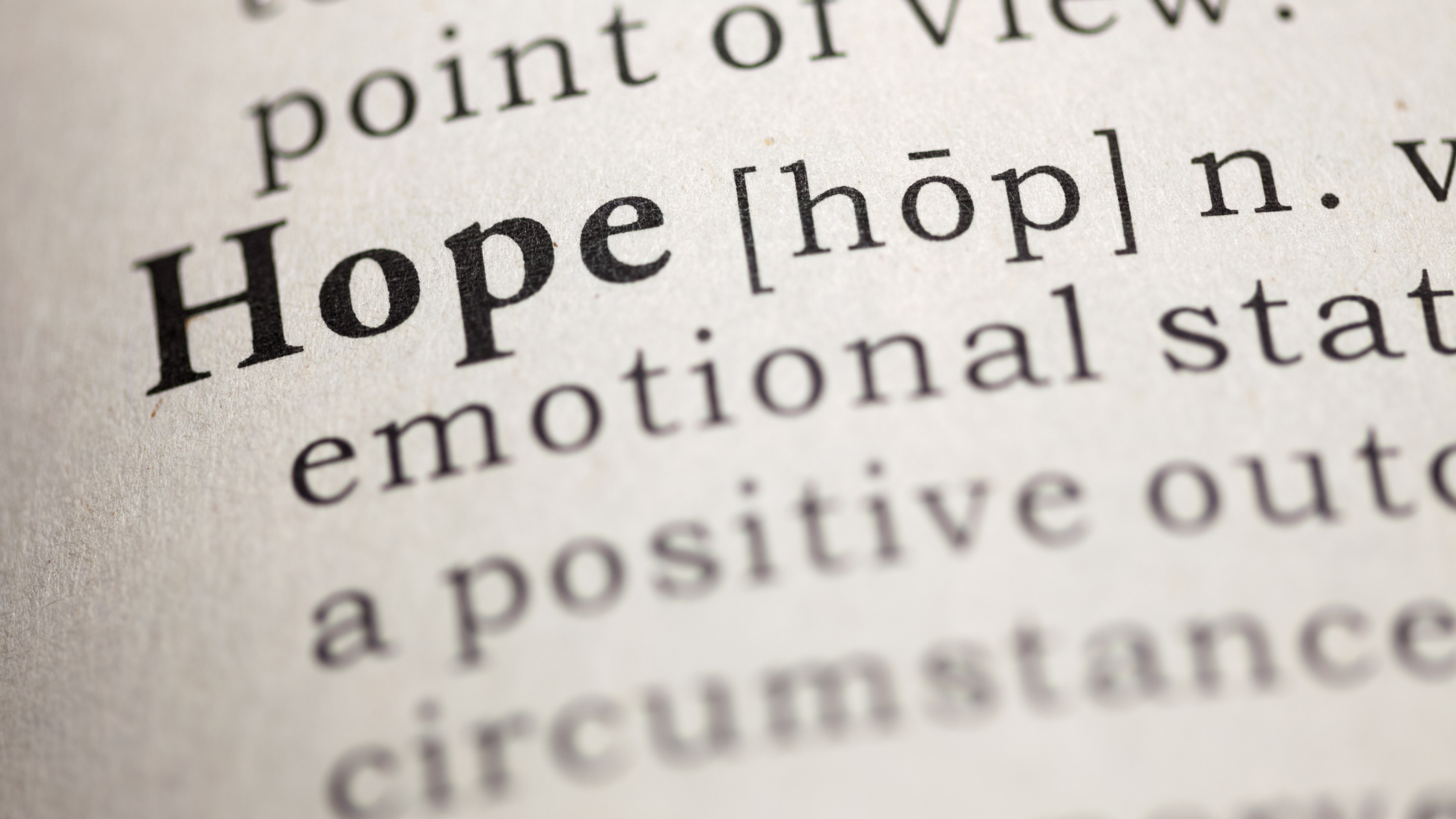 Hope: A Bridge to a Better Story - Joy to the Soul